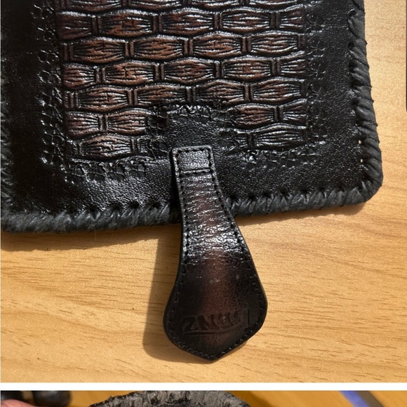 Kanz | Bags | Kanz Black And Brown Leather Wallet | Poshmark